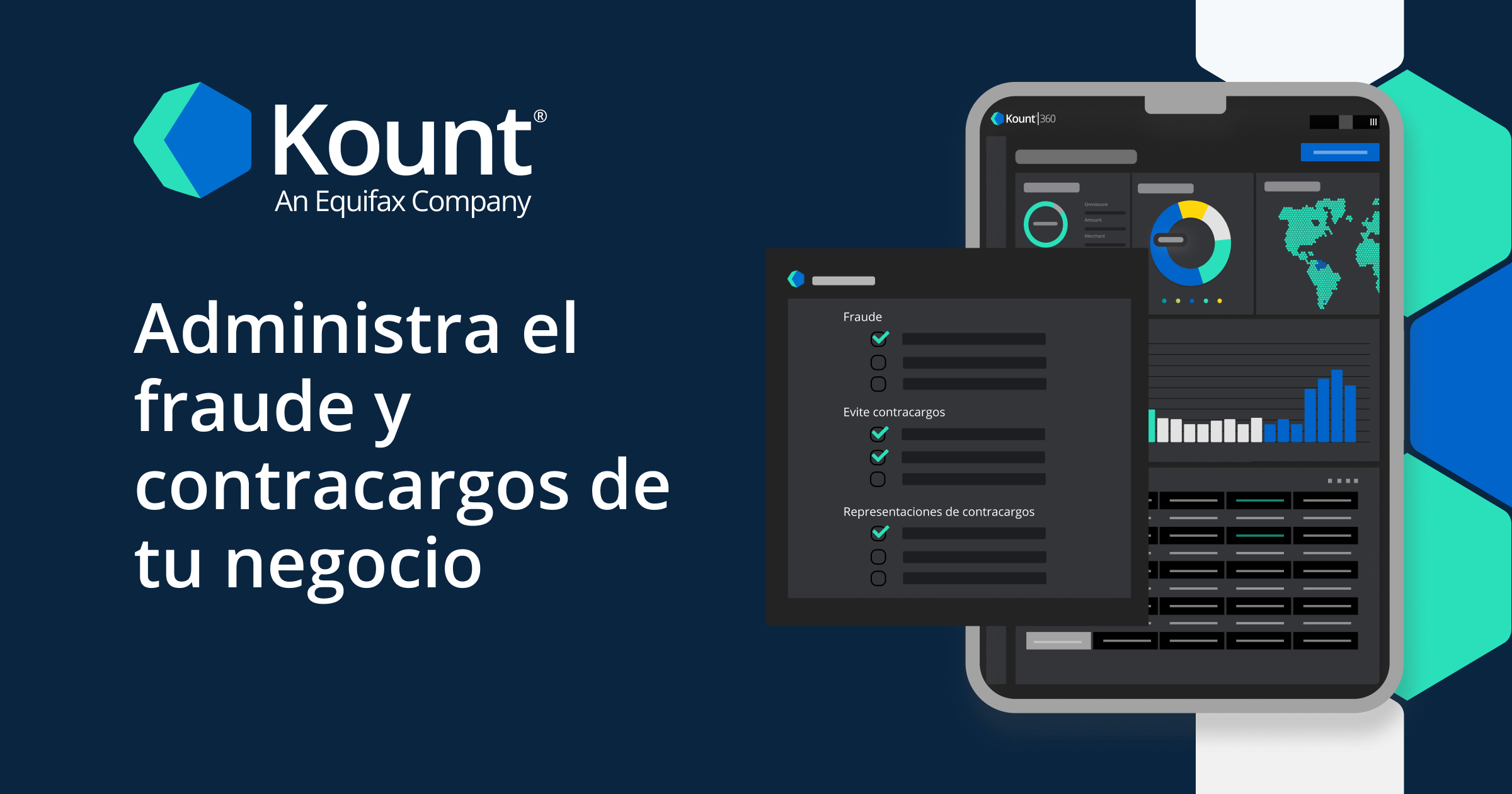 Administra el fraude y contracargos | Kount